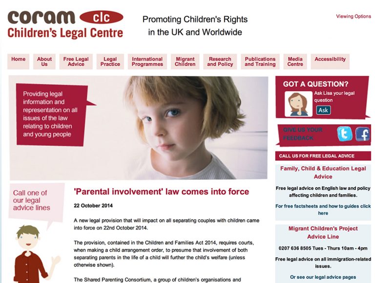 Promoting injustice, inequality and abuse: The Coram Children’s Legal ...